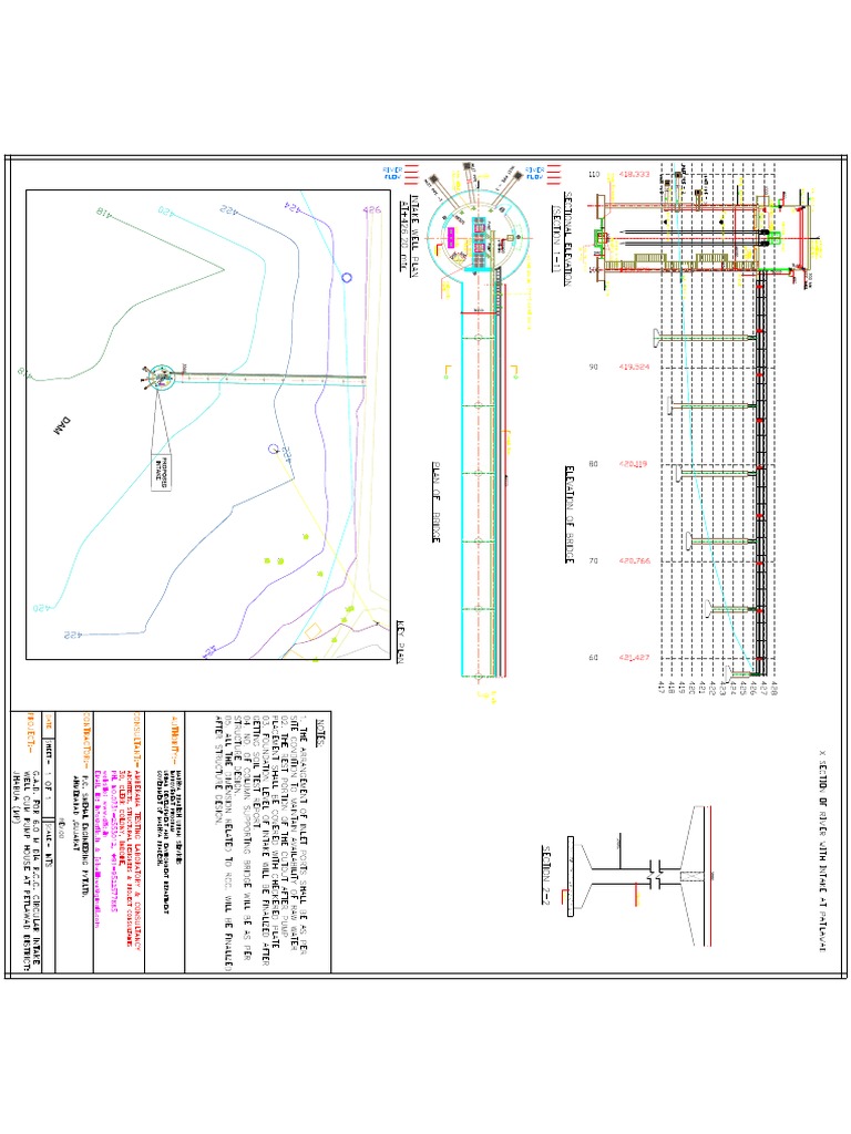 General Arrangement Drawing of Bridge in Intake Well Drawing | PDF