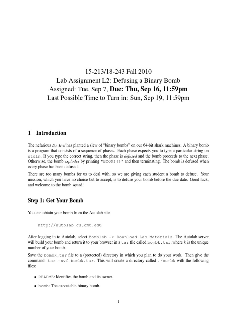 Bomblab Writeup | PDF | Software Engineering | Computing
