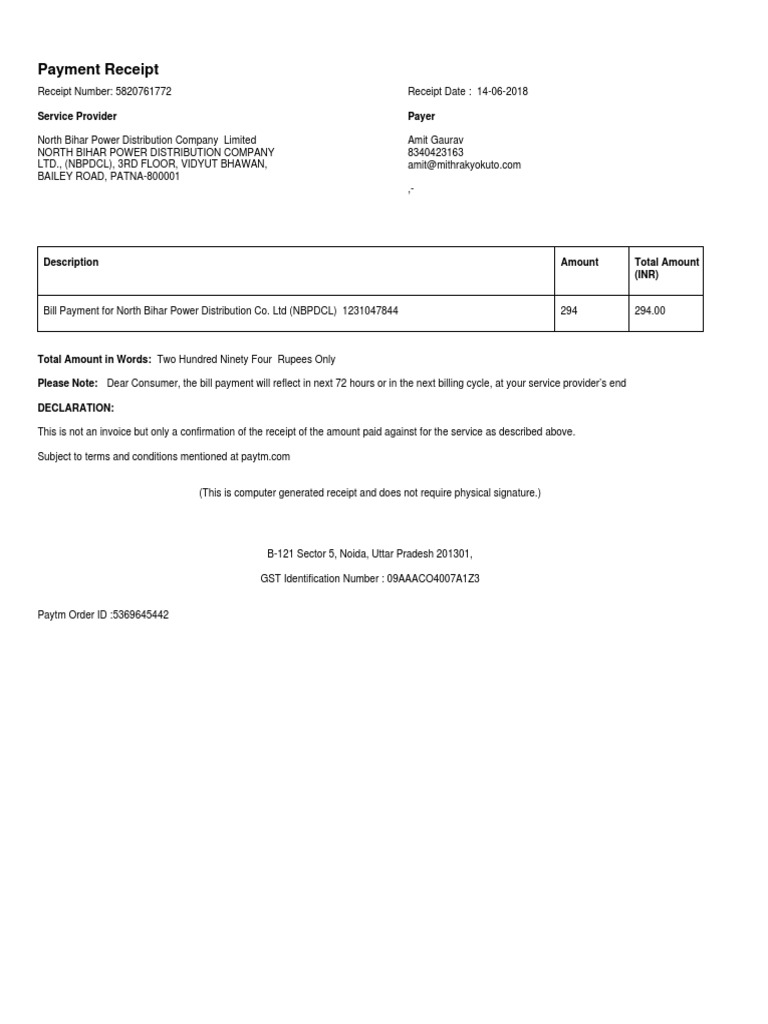 Invoice 3938962856 | PDF