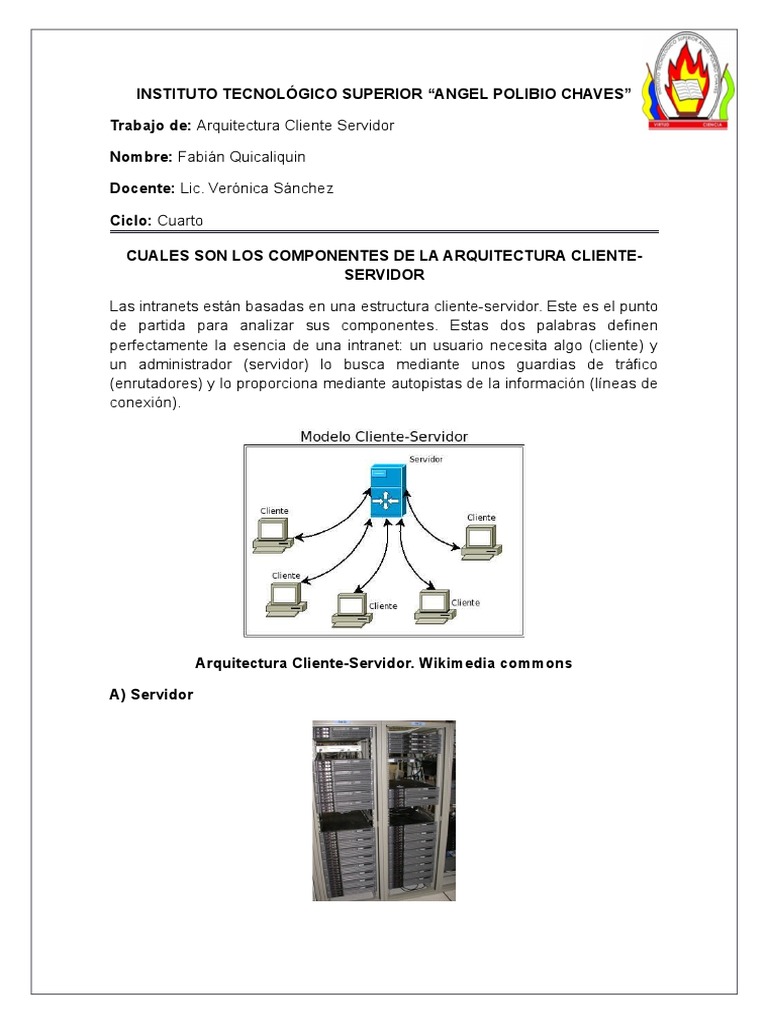 Arquitectura Cliente Servidor | Modelo cliente-servidor | Servidor ...