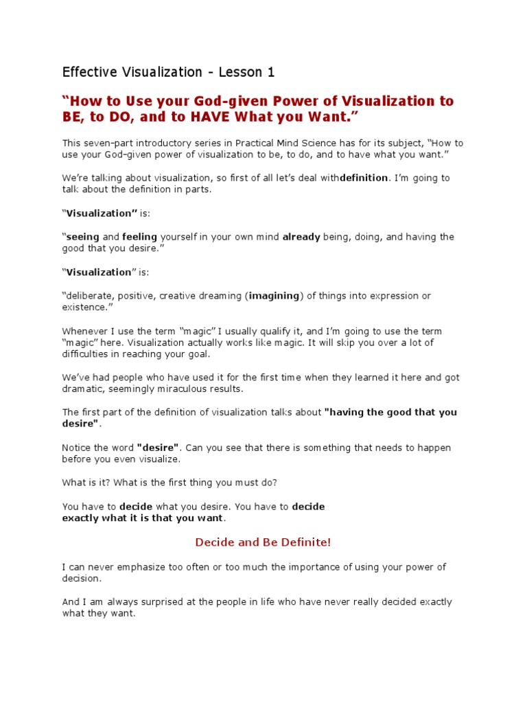 Very Effective Visualization Techniques | PDF | Mental Image | Senses