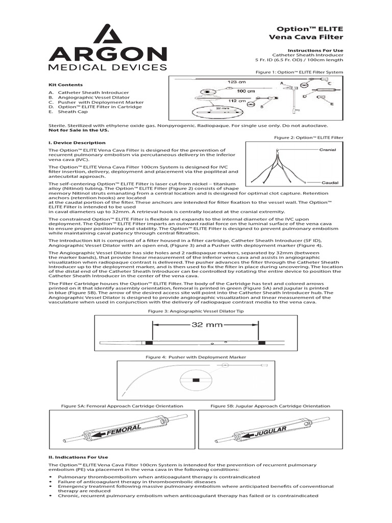 Option Elite | PDF | Angiography | Catheter