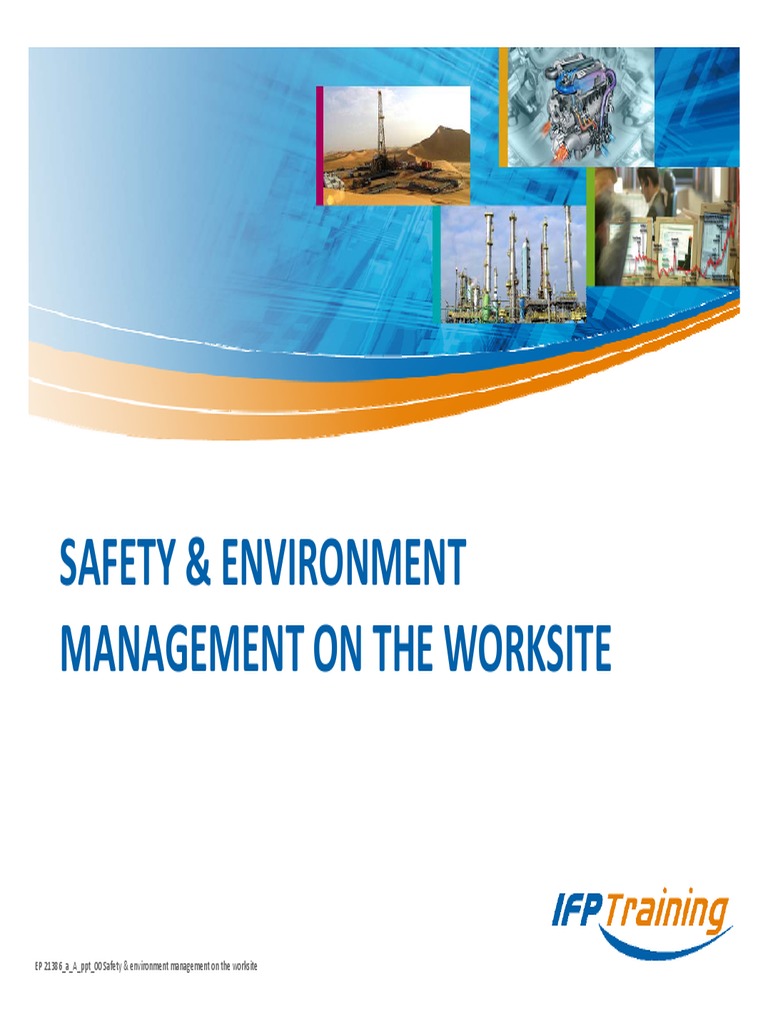 Safety & Environment Management On The Worksite | PDF | Risk Management ...