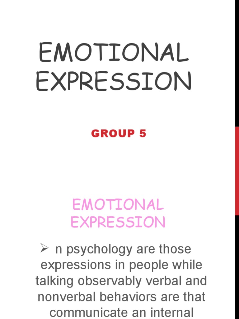 Emotional Expression | PDF