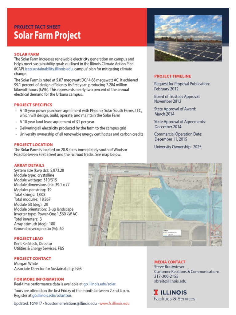 Solar Farm Project Fact Sheet - With FAQs - 100417 | Solar Power ...