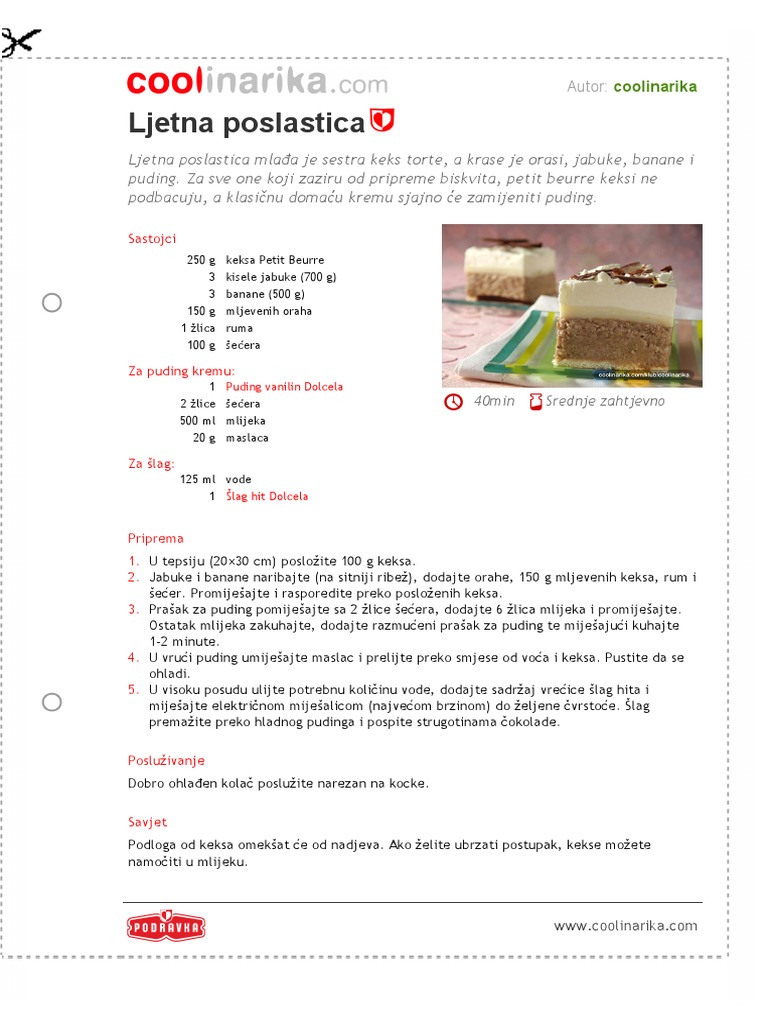 Ljetna Poslastica | PDF