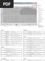 Rhino Commands & Shortcuts Guide | PDF | Geometric Shapes | Geometry