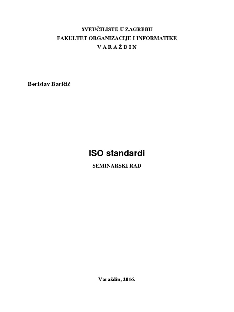 ISO Standardi | PDF