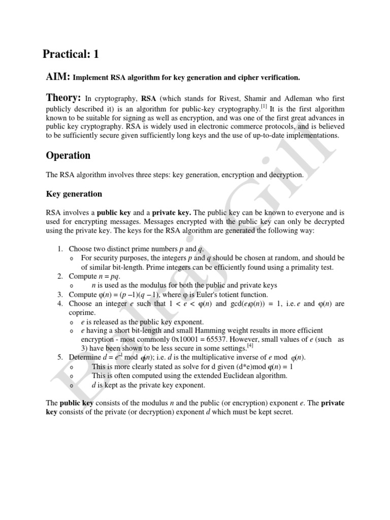 Information Security Practicals | PDF | Key (Cryptography) | Cryptography