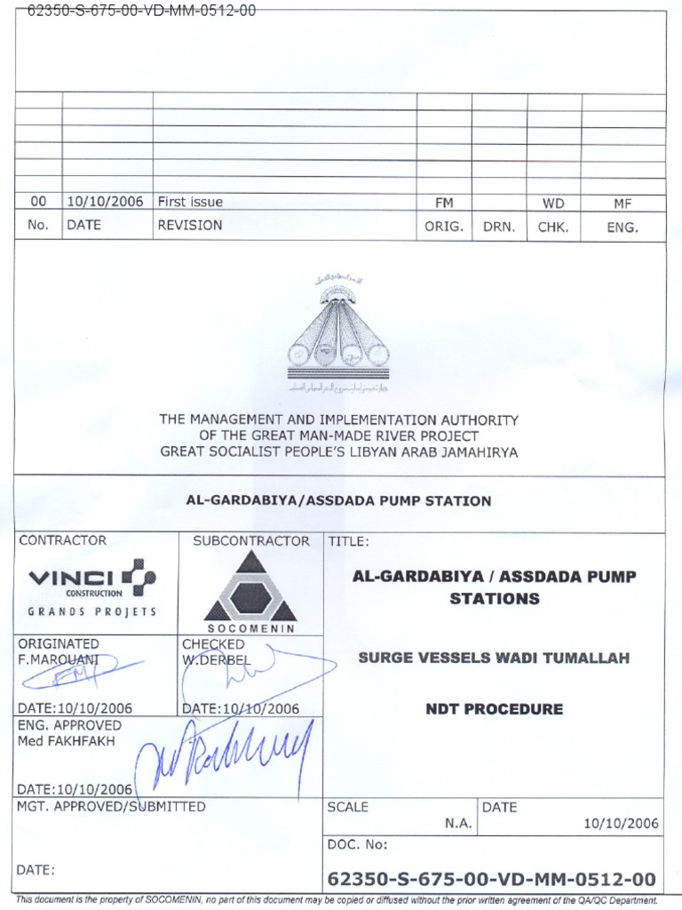 Ndt Procedure | Ultrasound | Nondestructive Testing