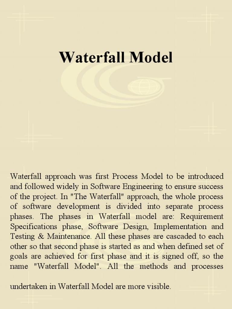 Waterfall Model | PDF | Systems Design | Software Testing