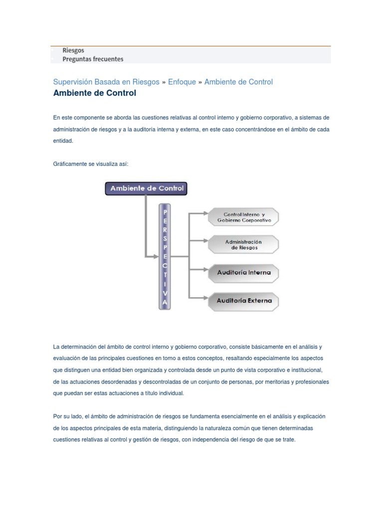 Ambiente de Control en Auditoría | PDF | Evaluación | Auditoría