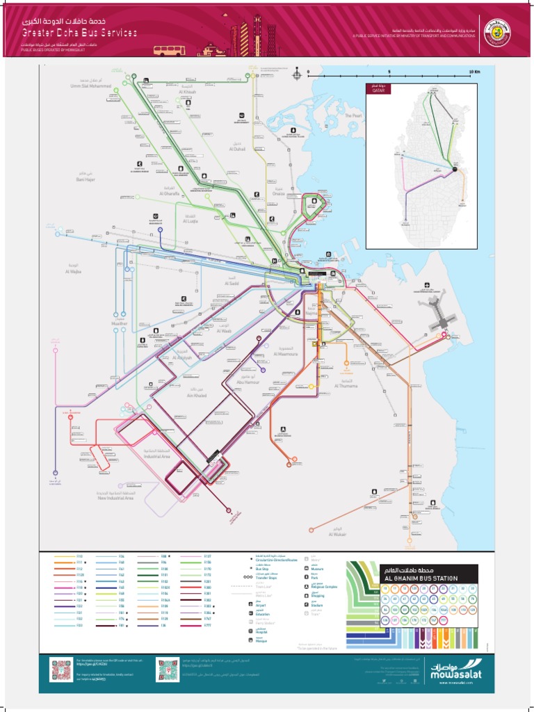 Routs Map - 2017 | PDF | Doha | Transport