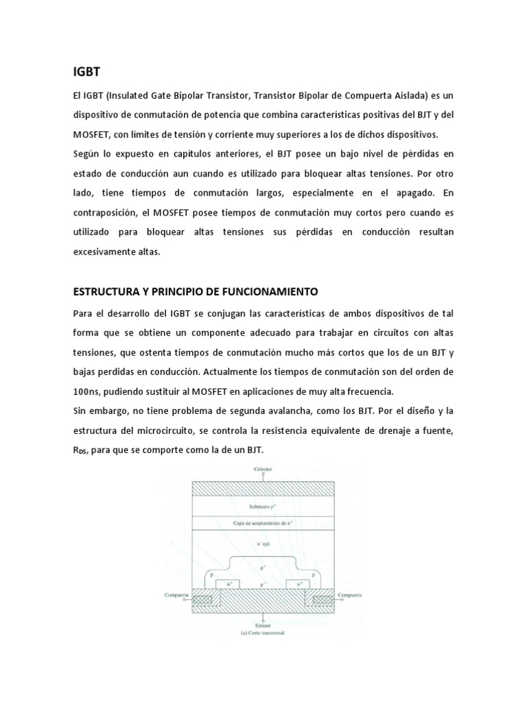 IGBT | PDF | Transistor | Mosfet