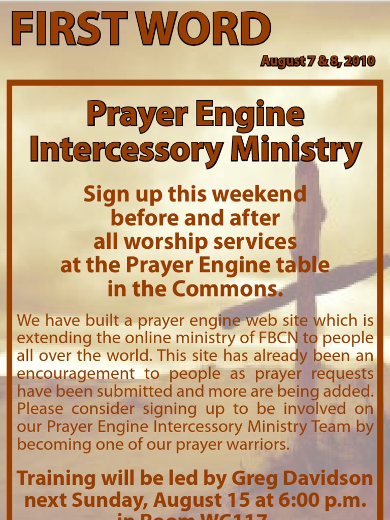 Prayer Engine Intercessory Ministry | PDF | Intercession | Prayer