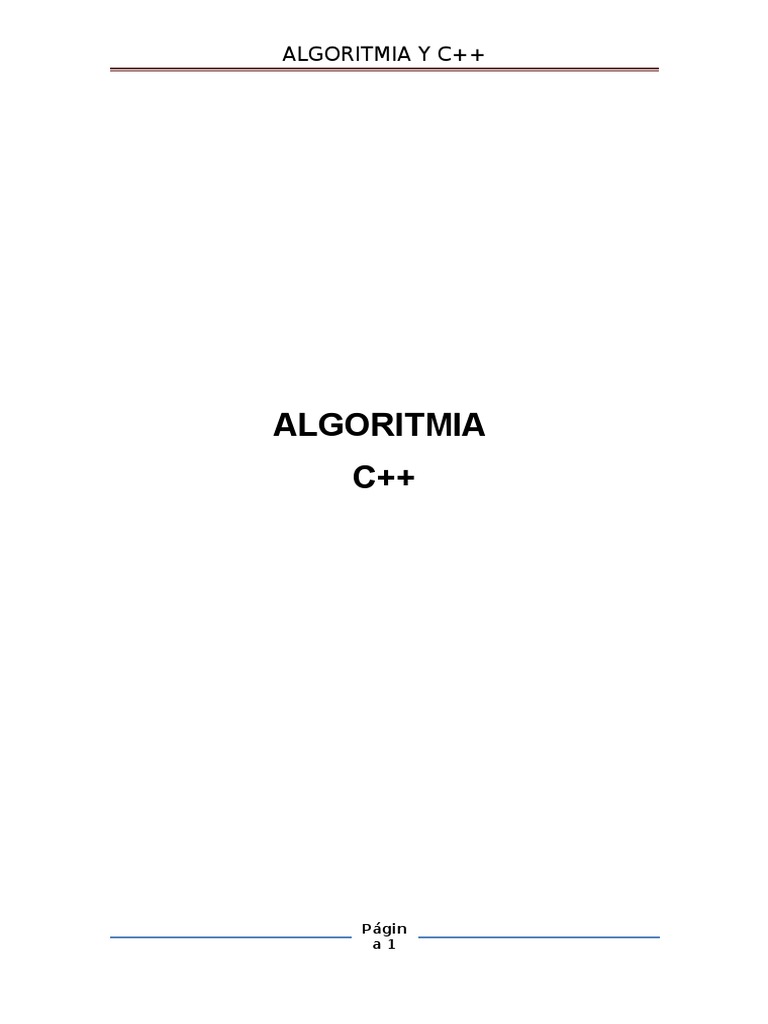 Algoritmia Cap5 1 | PDF | Algoritmos | Lenguaje de programación