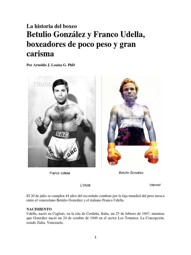 Historia Del Boxeo | PDF | Deportes de combate | Deportes