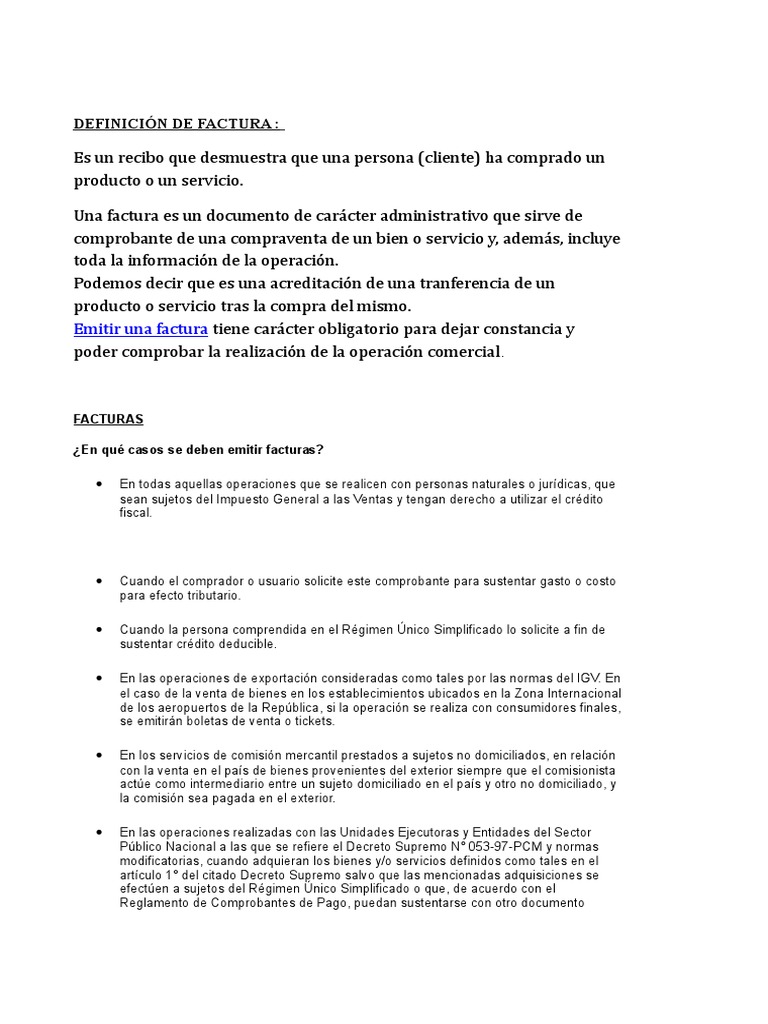 Definición de Factura | PDF | Factura | Business