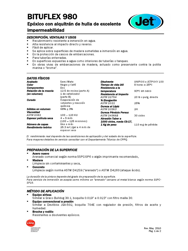 Bituflex 980 PDF | PDF | Ciencia y matemáticas
