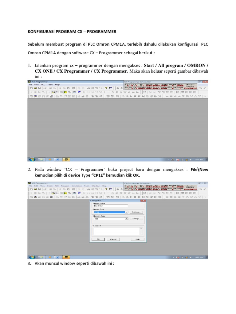 Konfigurasi Program CX Programmer | PDF