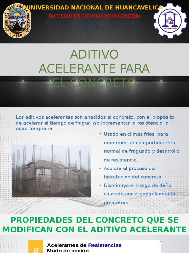 Aditivos acelerantes para concreto: Propiedades, ventajas, desventajas ...