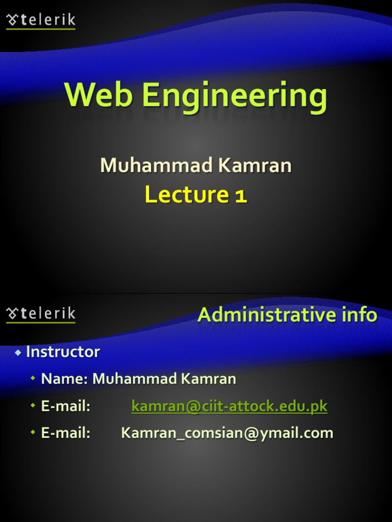 Lecture#1 Web Technologies Basics | PDF | Hypertext Transfer Protocol ...