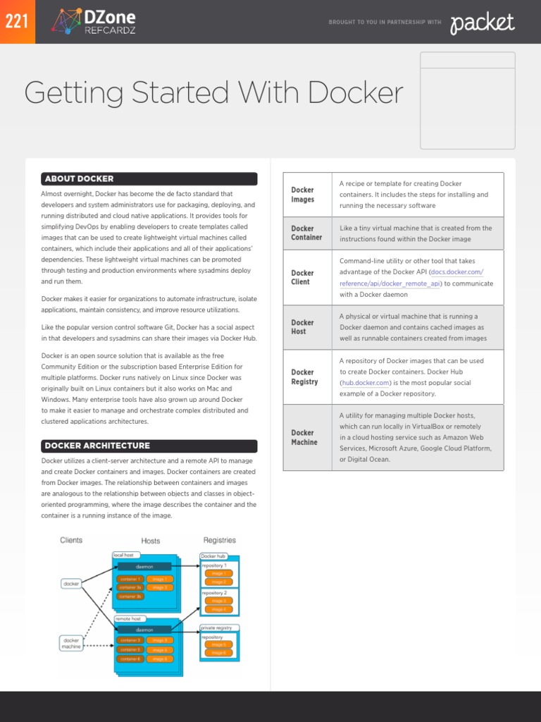 Dzone Rc221 Getting Started With Docker | PDF | Virtual Machine | Cloud Computing