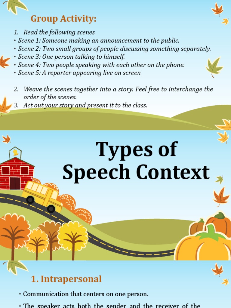 Lesson 5 - Speech Context & Speech Styles | PDF | Communication ...
