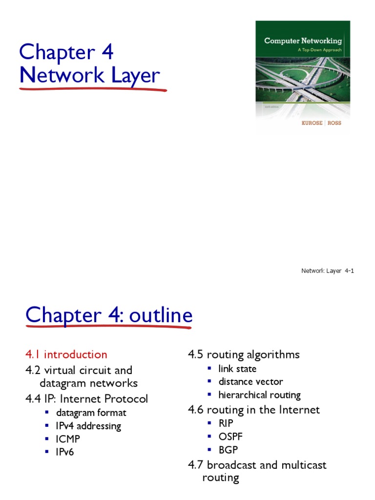 Network Layer 4-1 | PDF | Ip Address | Router (Computing)