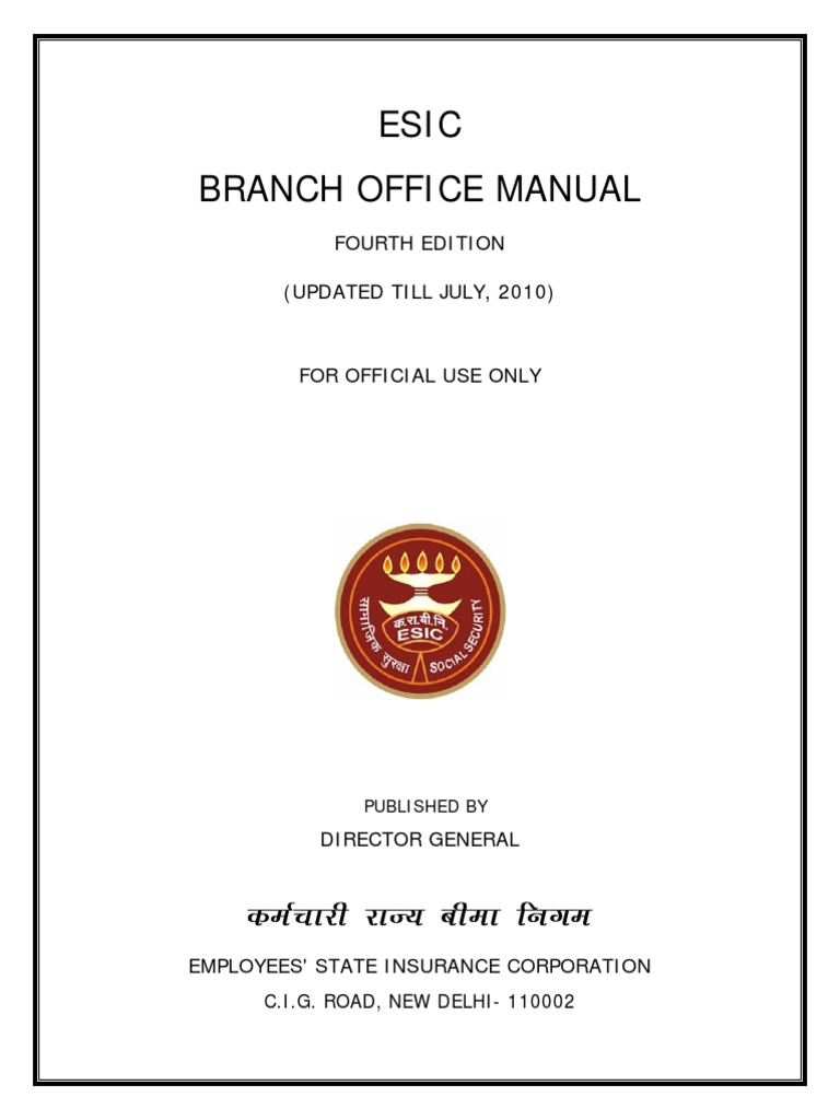 Esic Branch Office Manual | PDF | Identity Document | Family