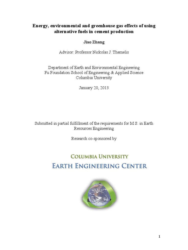 Zhang Thesis | Download Free PDF | Cement | Fuels