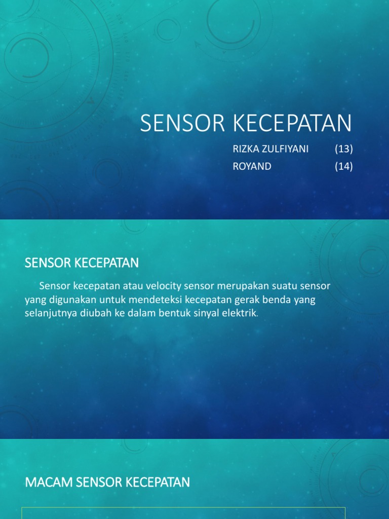 Sensor Kecepatan | PDF