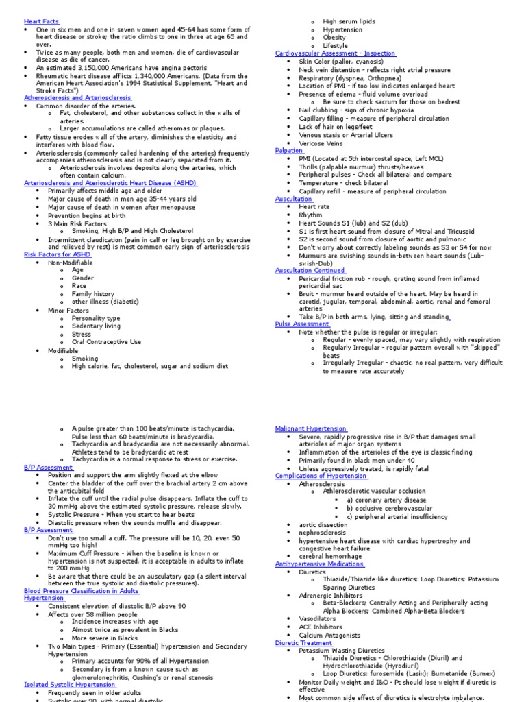 Heart Facts | PDF | Heart | Heart Failure