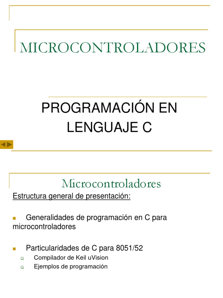 03 Programación C UC8051 PPT 2017 2sem | PDF | Lenguaje ensamblador ...