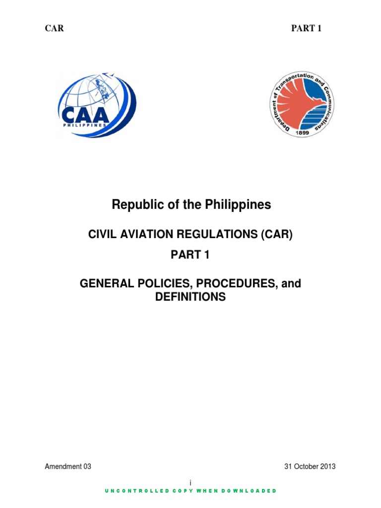 PART 1 General Policies and Procedures and Definitions v.2017 | PDF ...