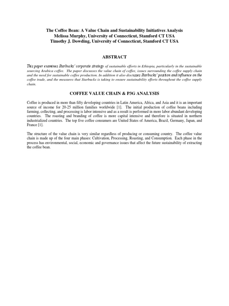 The Coffee Bean | PDF | Fair Trade | Coffee