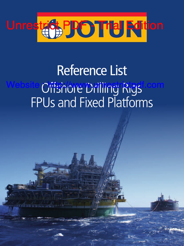 Reference List of Offshore Drilling Rigs | PDF