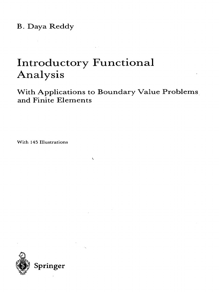 Introductory Functional Analysis: B. Daya Reddy | PDF | Hilbert Space ...