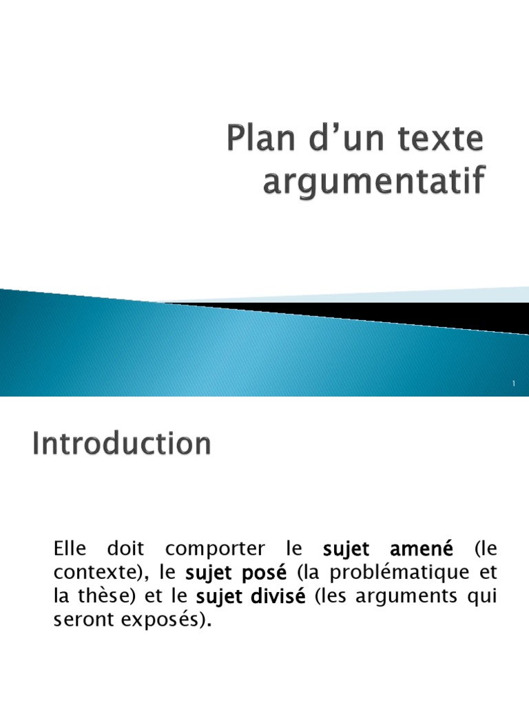 Structure du texte argumentatif | PDF | Critique | Argumentation