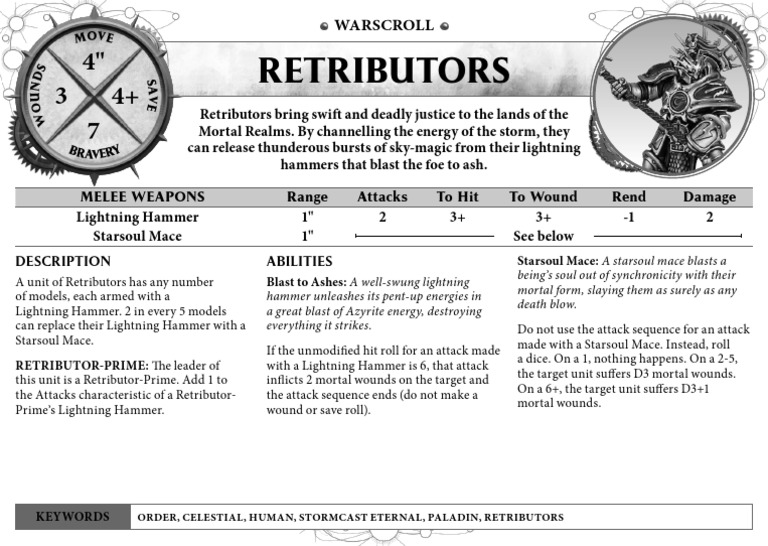 Aos Warscroll Retributors en | PDF | Lightning | Leisure