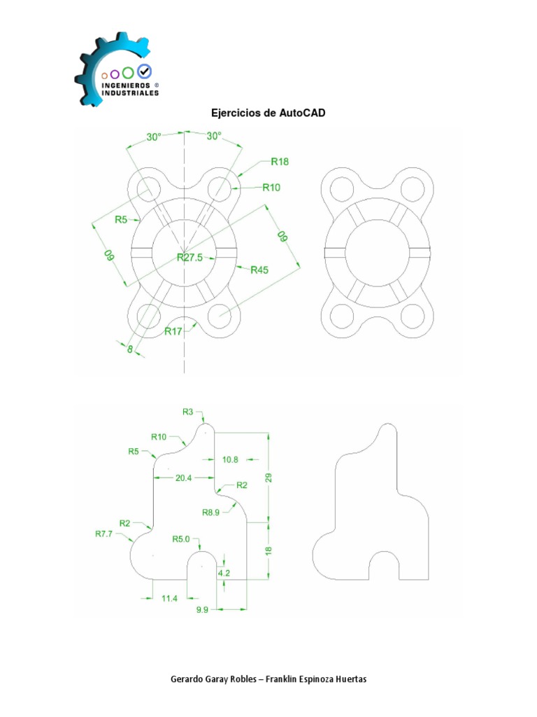 100 Ejercicios de CAD | PDF | Cad automático | Autodesk