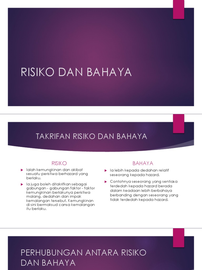 Risiko Dan Bahaya | PDF