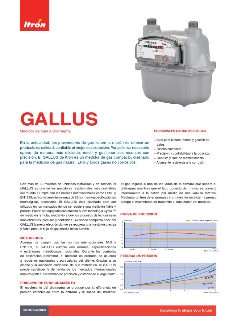 Medidor Itron g2.5 | PDF | Medición | Aluminio