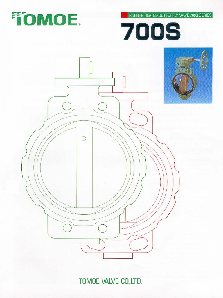 Tomoe - Rubber Seated Butterfly Valve 700s Series | PDF | Hydraulics ...