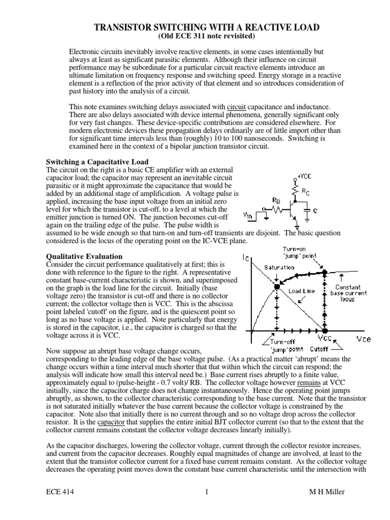 BJT Switch | PDF | Inductor | Capacitor