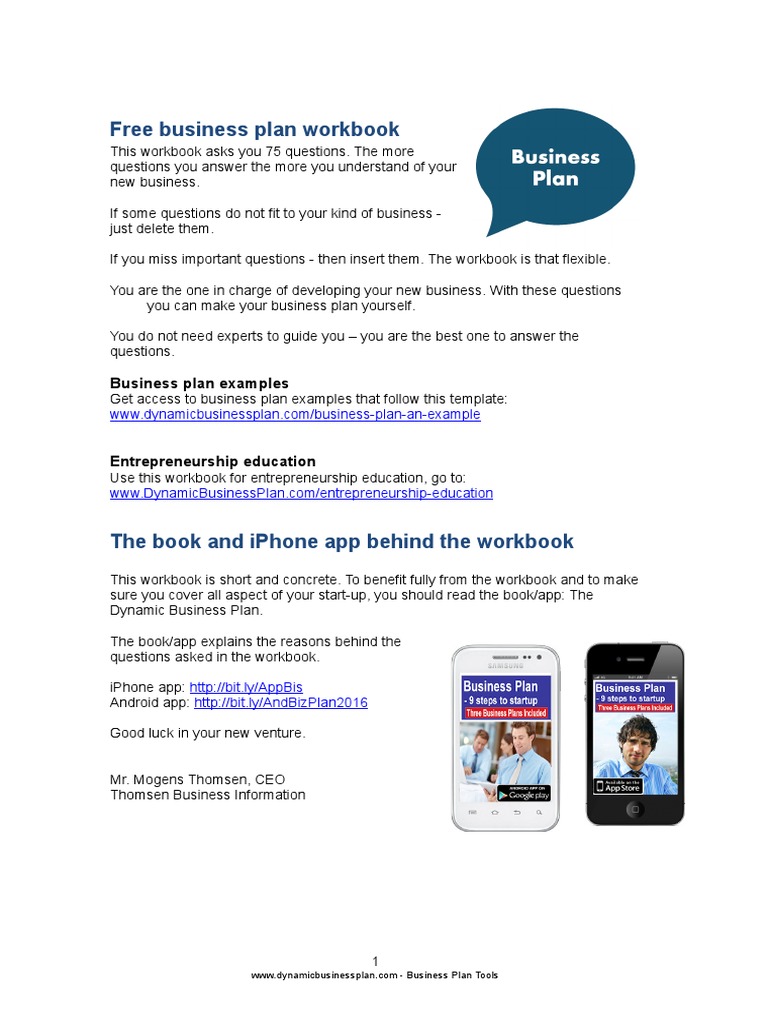 Free Business Plan Workbook | PDF | Business Plan | Direct Marketing