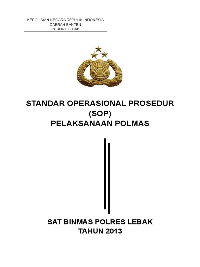 SOP Polmas | PDF | Ilmu Sosial