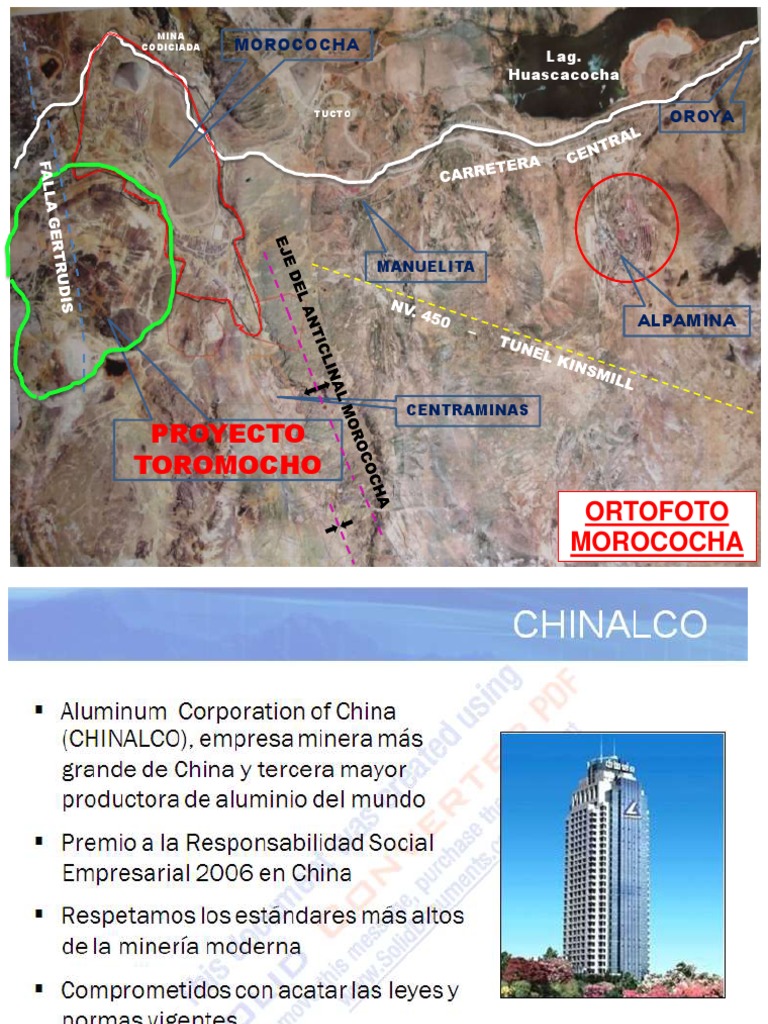 PROYECTO TOROMOCHO | Cobre | Minerales