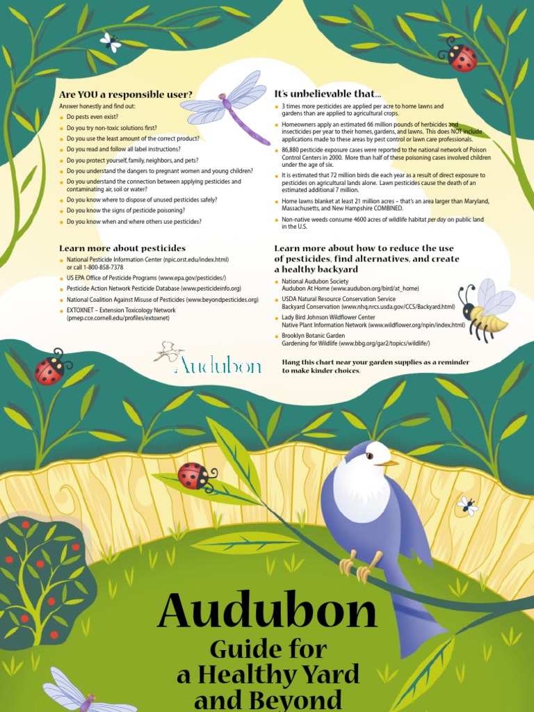 Audubon Guide To A Healthy Yard, Page 1 | PDF | Pesticide | Lawn