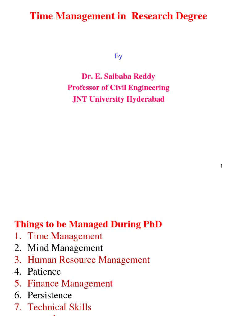 Research Methodology Time Management JUNE 2018 | PDF | Thesis ...